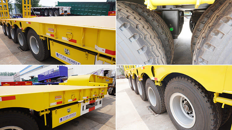 5 Axle 40Ft Lowbed Trailer for Sale in Zambia Lusaka